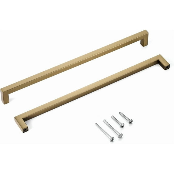 Myst Design 10 Pack 12-3/5 Inch Bronze Cabinet Pulls Square Kitchen ...