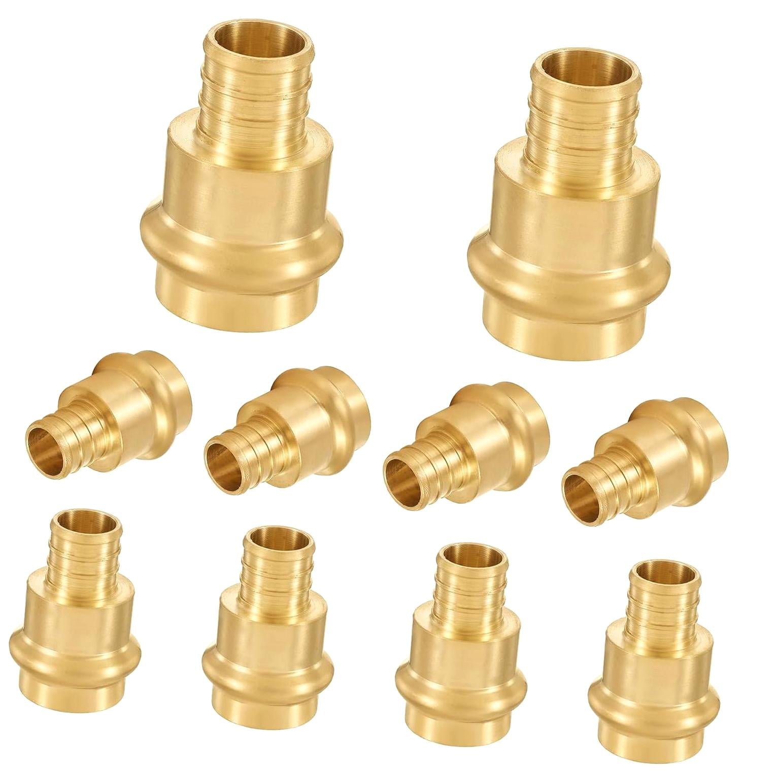 Myst Design 10-Pack, 3/4 Inch Press x 3/4 Inch PEX Crimp Coupling ...