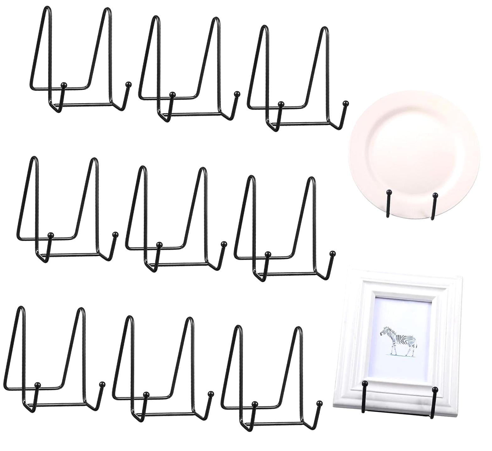 Myst Design 10-Piece Plate Stand Collection - 4-Inch Metal Plate ...