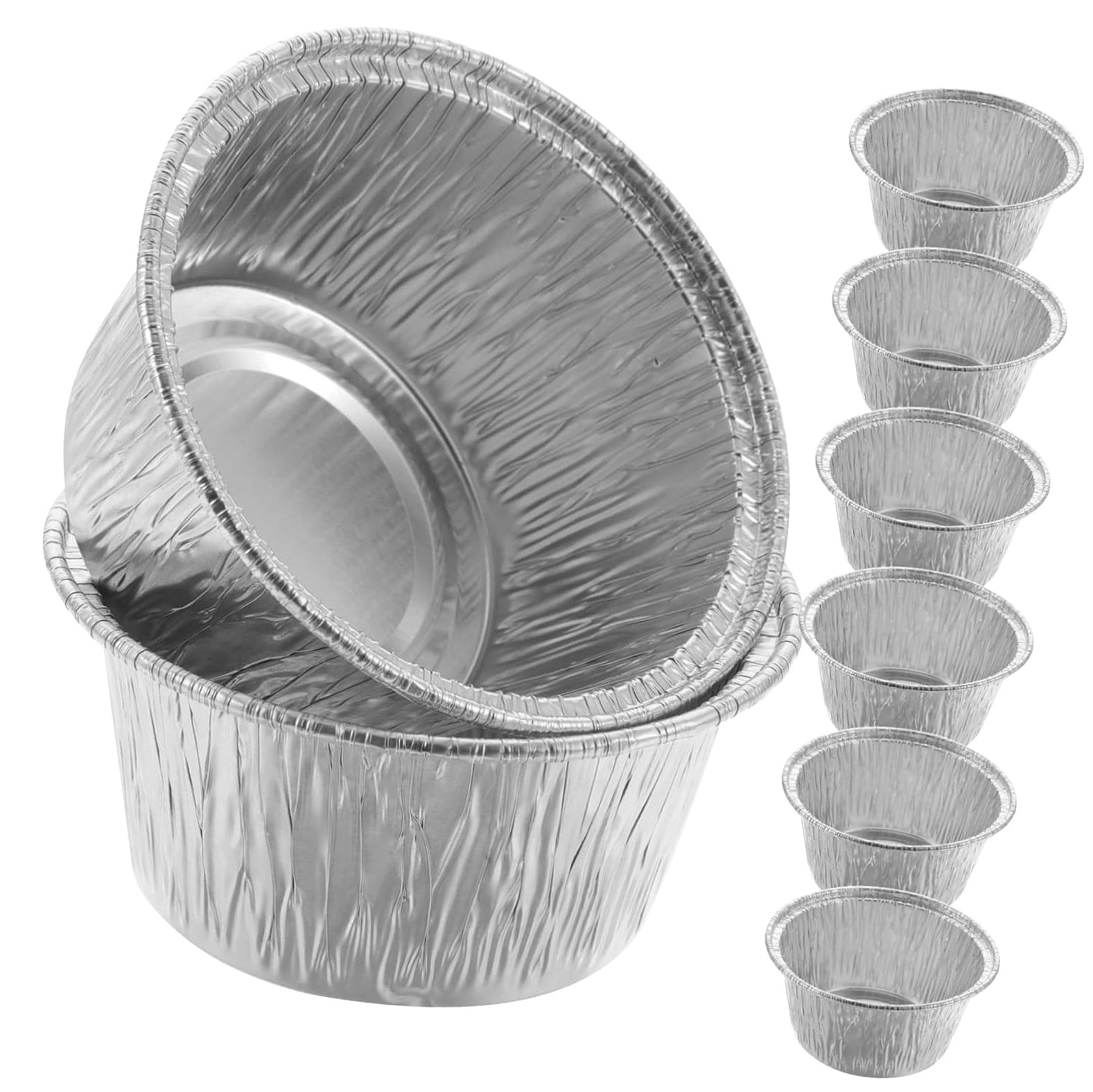 Myst Design 100pcs Heatproof Aluminum Foil Muffin Cups Dessert Cups ...