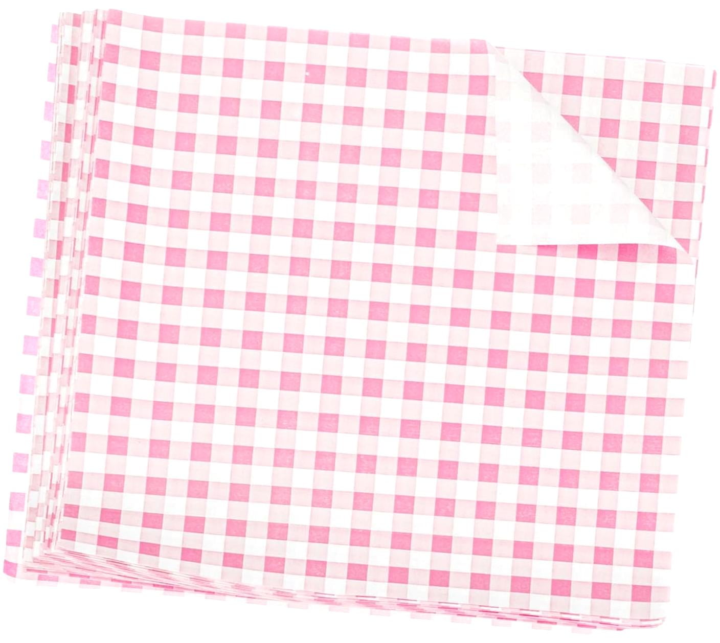 Myst Design 100pcs Square Checkered Wax Paper Sheets 7.09" x 7.09" Oil ...