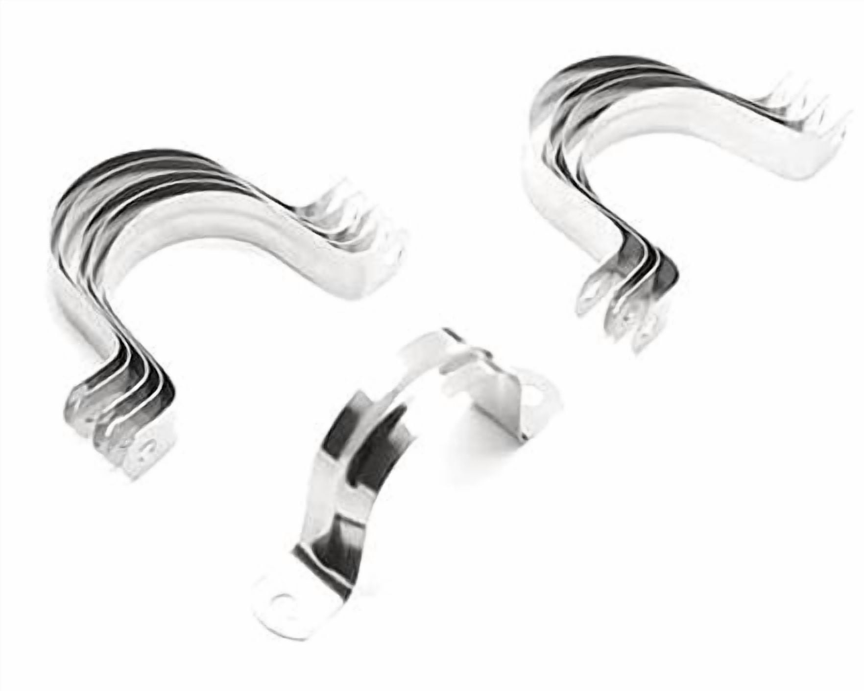 Myst Design 10Pcs 2-3/8 Inch Steel Conduit Clamps, Dual Hole Strap U ...