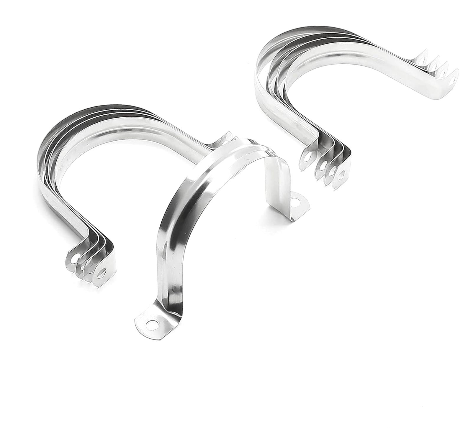Myst Design 10Pcs 3 Inch Steel Large Conduit Clamps, Dual Hole Strap U ...