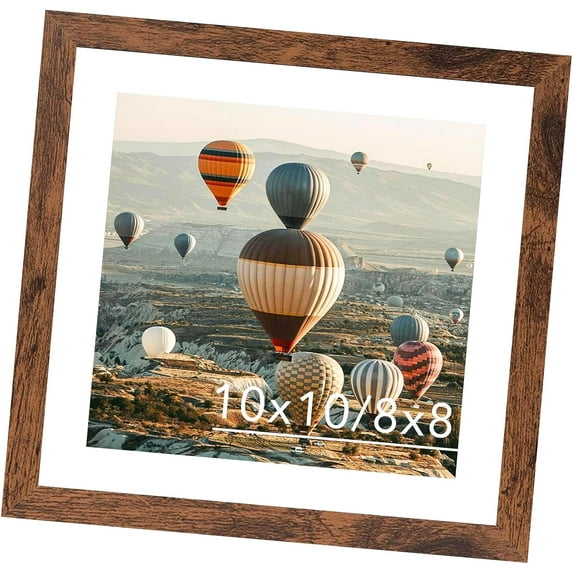 Myst Design 10x10 Picture Frame, Showcase 8x8 with Mat or 10x10 without ...