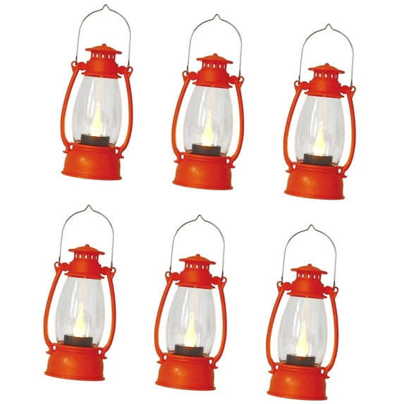 Myst Design 12-Pcs Orange Lanterns for Thanksgiving, Fall Centerpiece ...