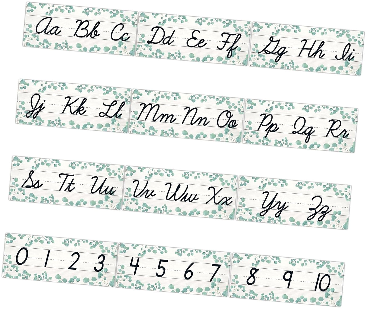 Myst Design 12-Piece Alphabet Line for Classroom Wall Eucalyptus ...