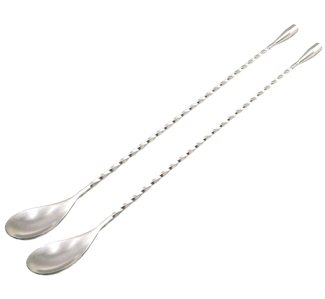 Myst Design 12-inch Extended Cocktail Mixing Spoon , 18/8 Steel Stirrer ...