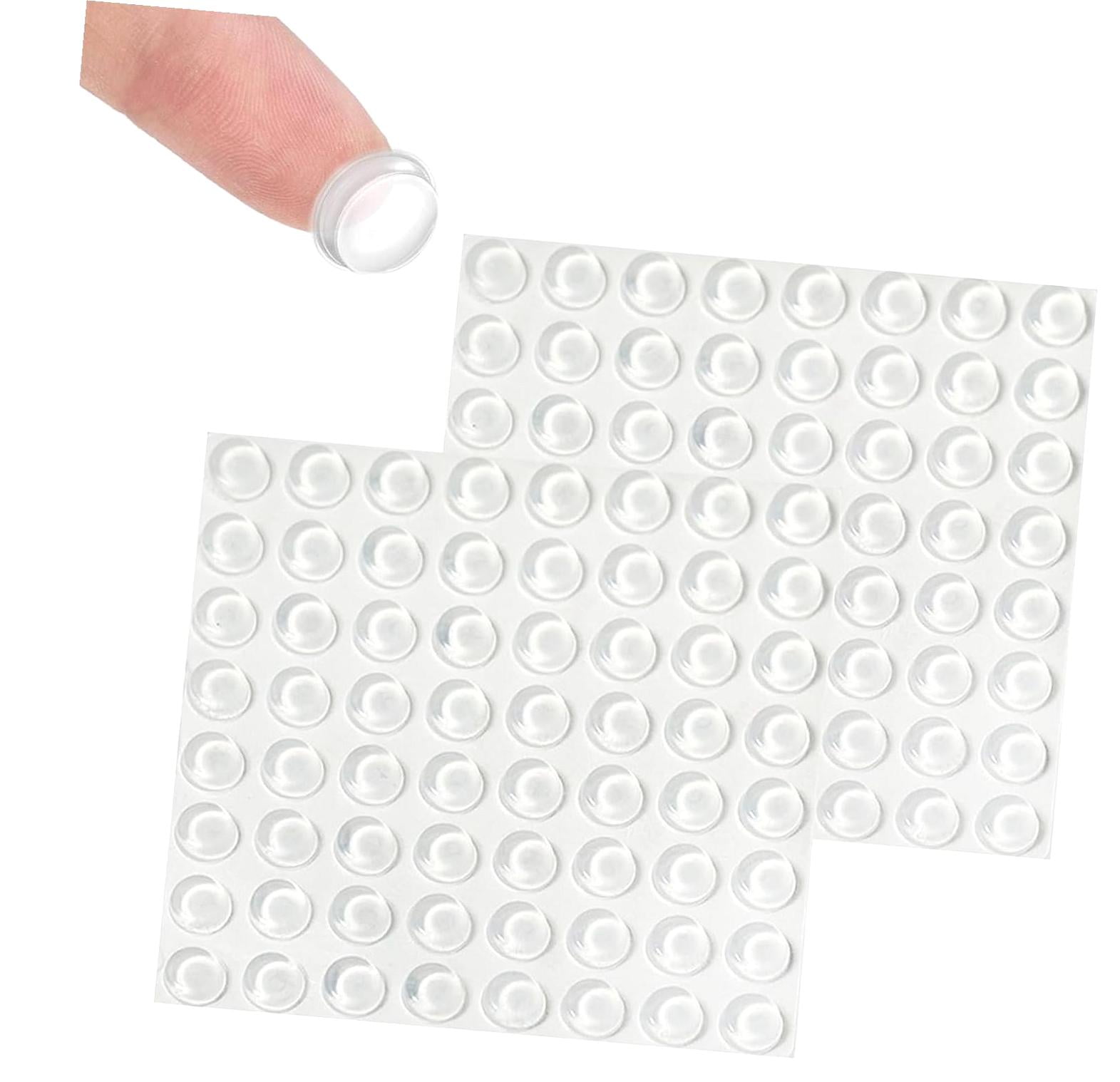 Myst Design 128 PCS Clear Rubber Bumpers, Cabinet Door Stoppers Round ...