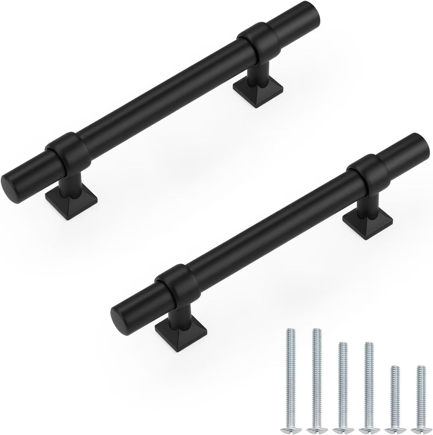 Myst Design 12Pack Hole Centers 3.75inch Cabinet Handles, Steel Kitchen ...