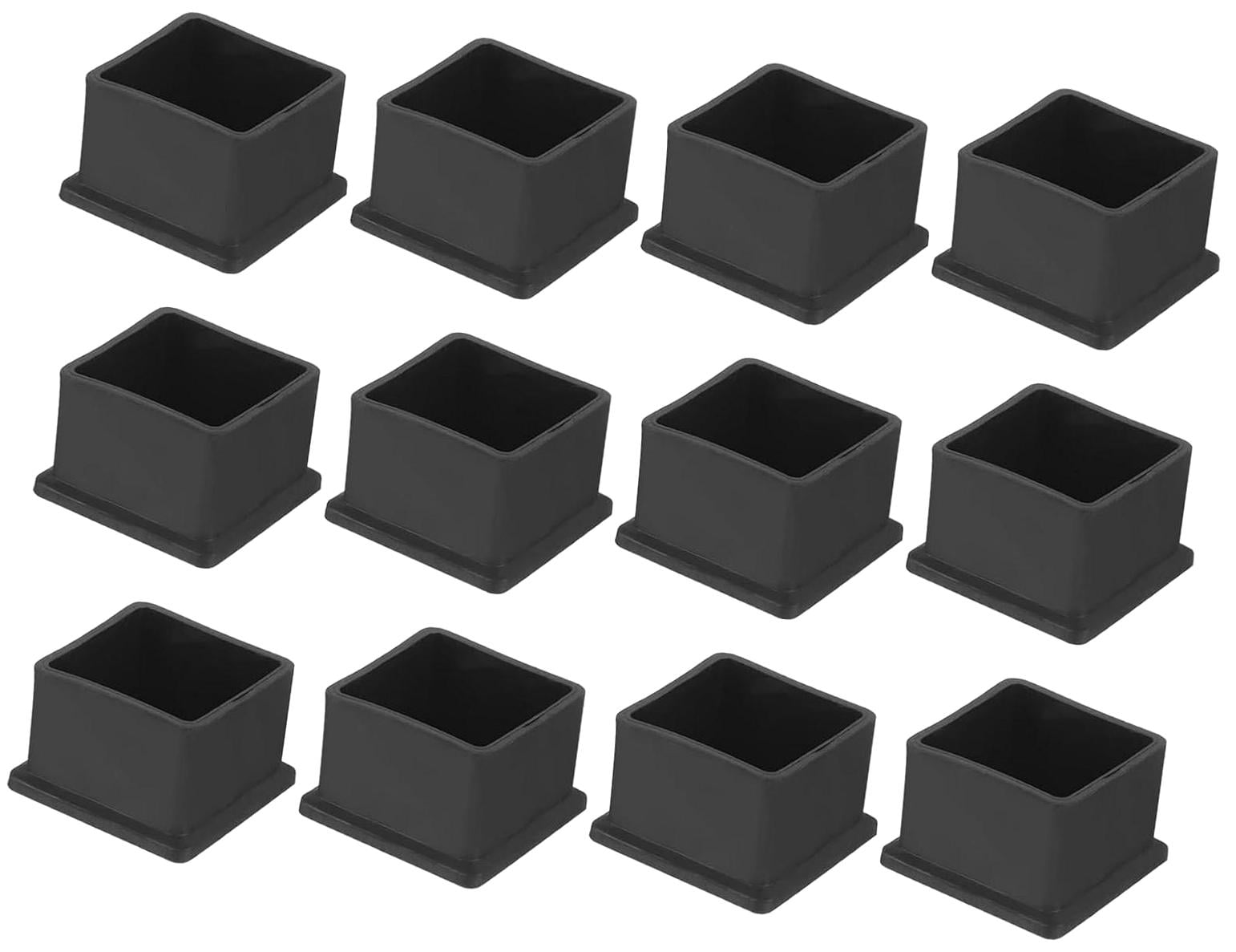 Myst Design 12Pcs PVC Square Chair Leg Caps, 35mm x 35mm OD Furniture ...