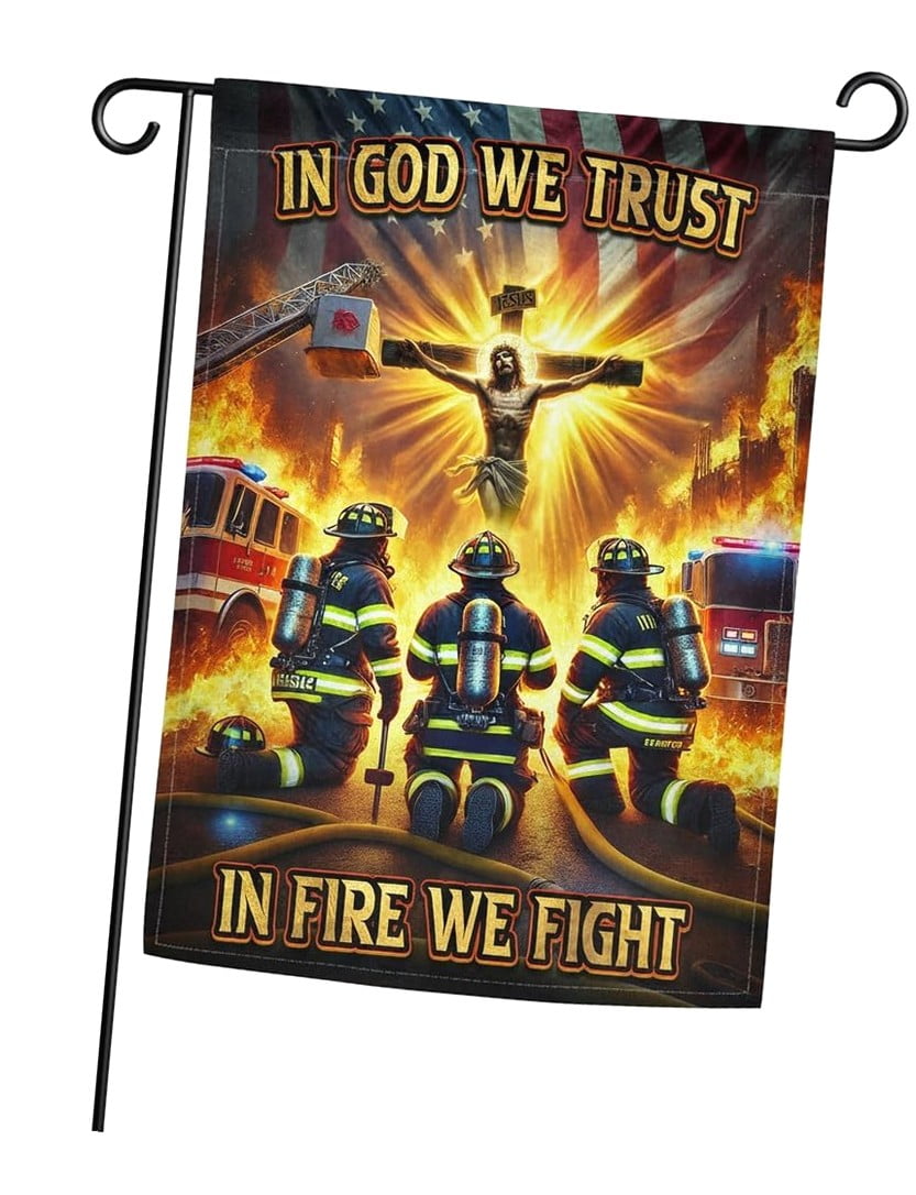 Myst Design 12x18 Inch Double-Sided 'In God We ' Scene Tribute Banner ...