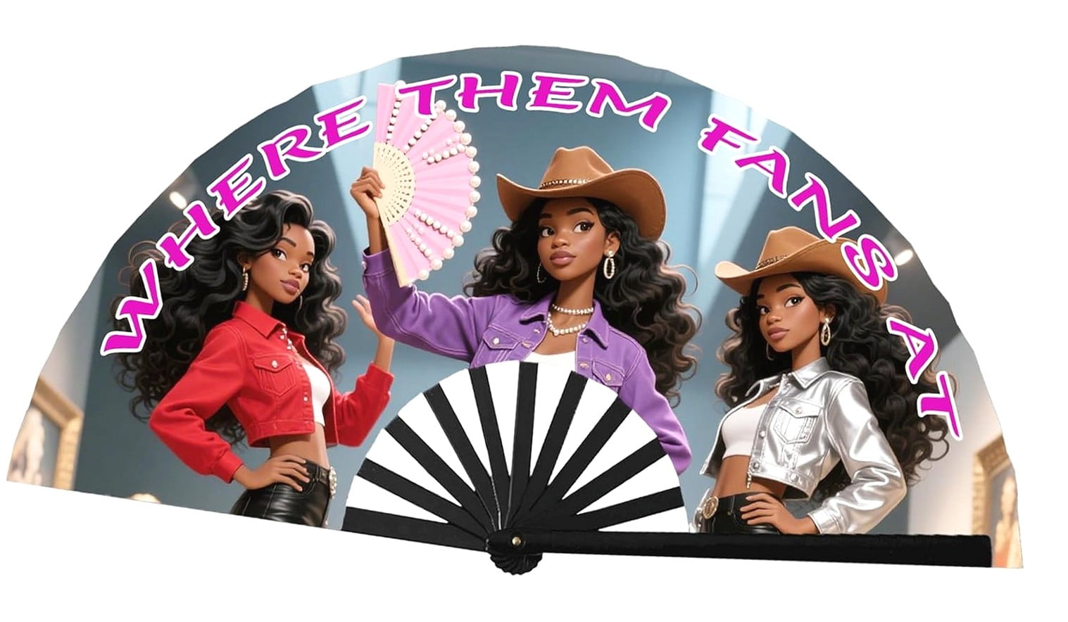 Myst Design 13'' Large Fans for Line Dancing Where Them Fans At Fan ...