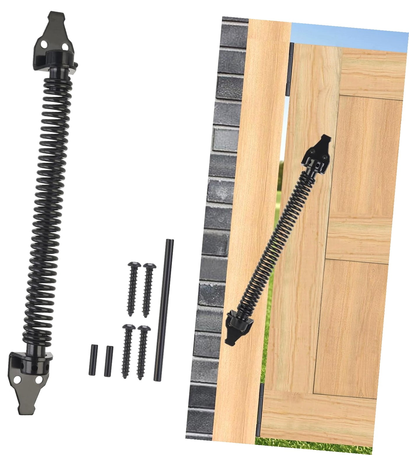 Myst Design 14-inch Door Springs - Tensioner, Automatic Gate Closure ...