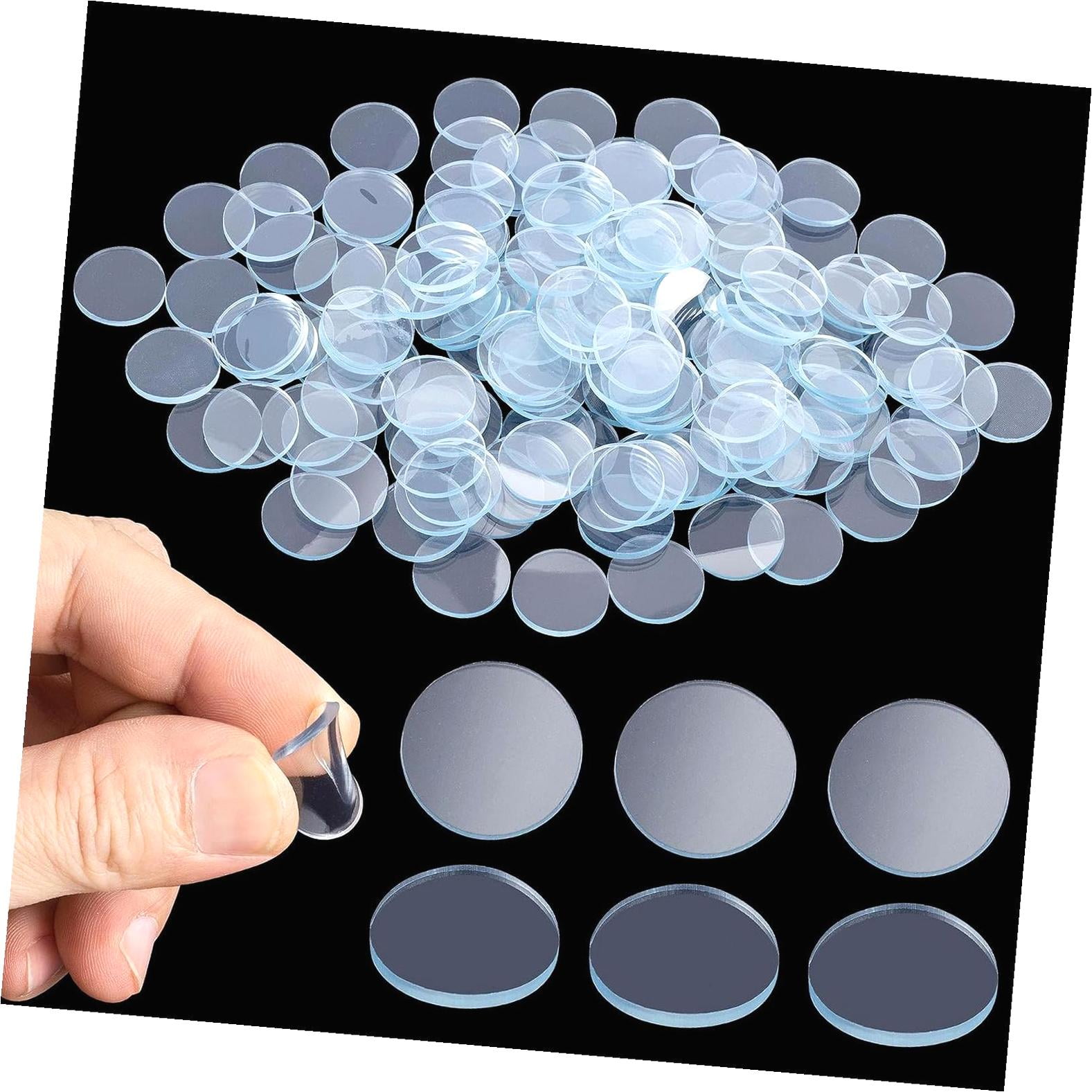 Myst Design 150PCS Transparent Table Top Protectors, 20mm x 2mm Round ...