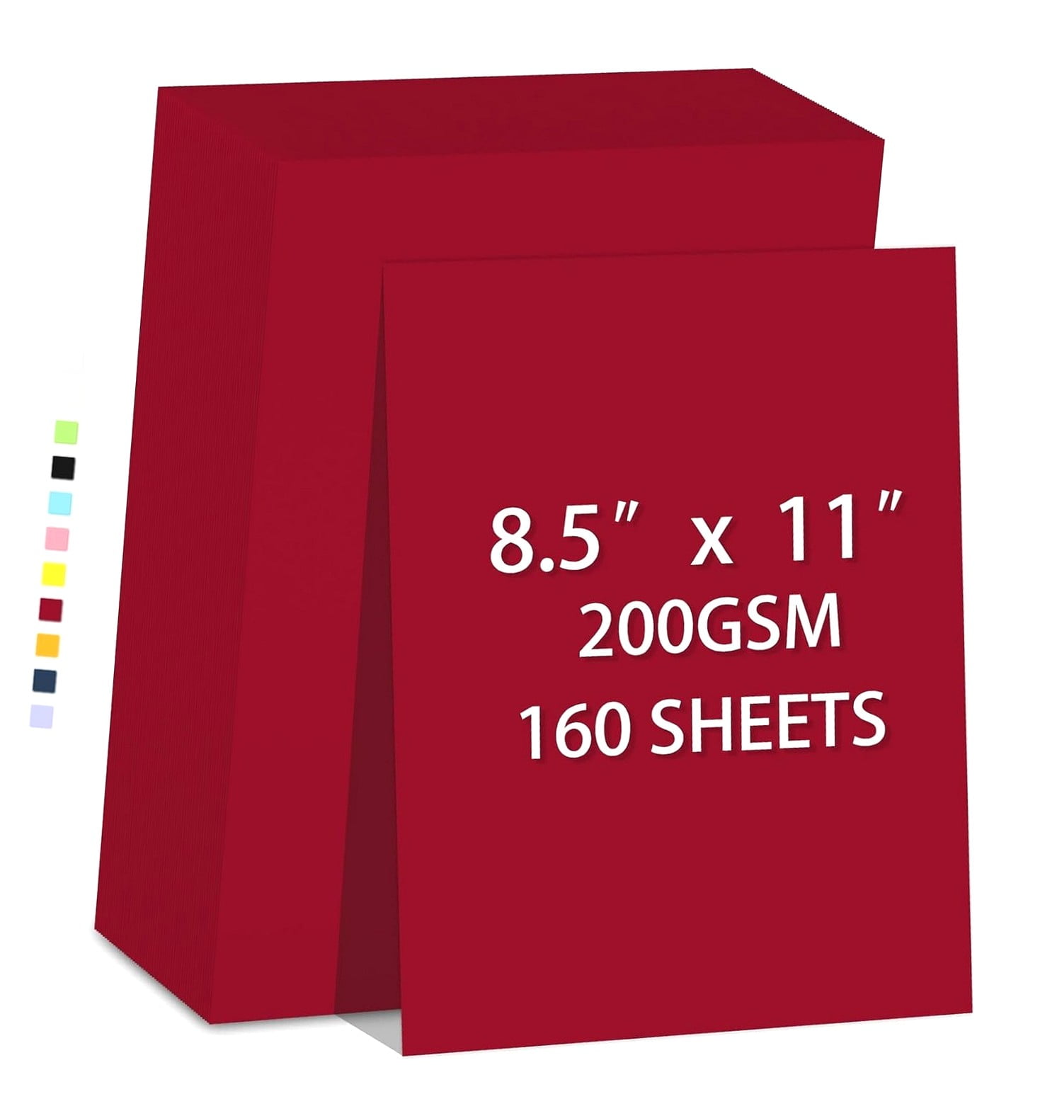 Myst Design 160 Cardstock Paper 8.5 11 200gsm Dark Red Card Stock Paper ...