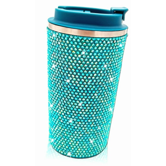 Myst Design 17oz Rhinestone Insulated Tumbler with Lid Steel Vacuum ...