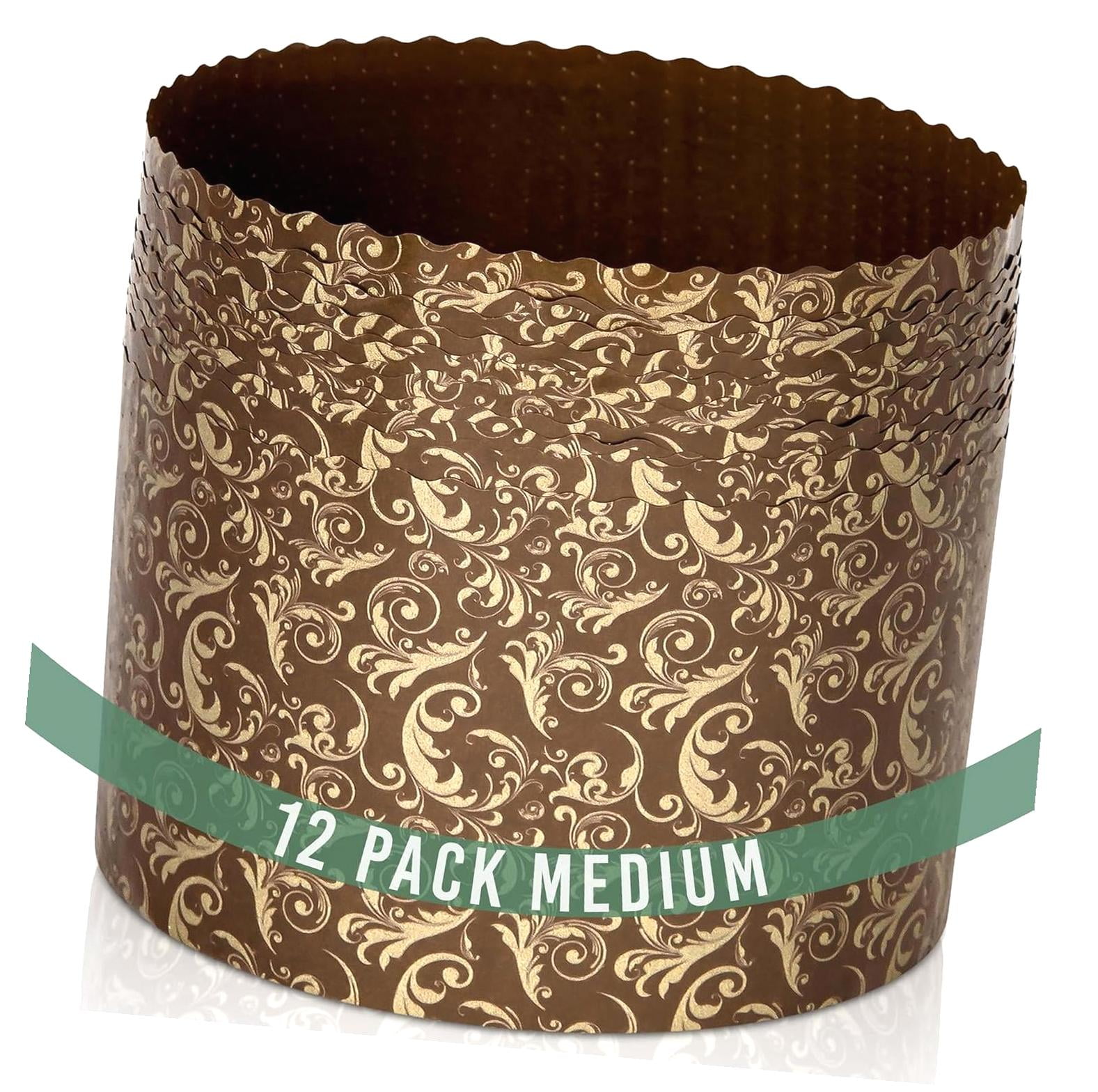 Myst Design 18 Ounce Panettone Paper - Collection of 12 Baking Forms ...