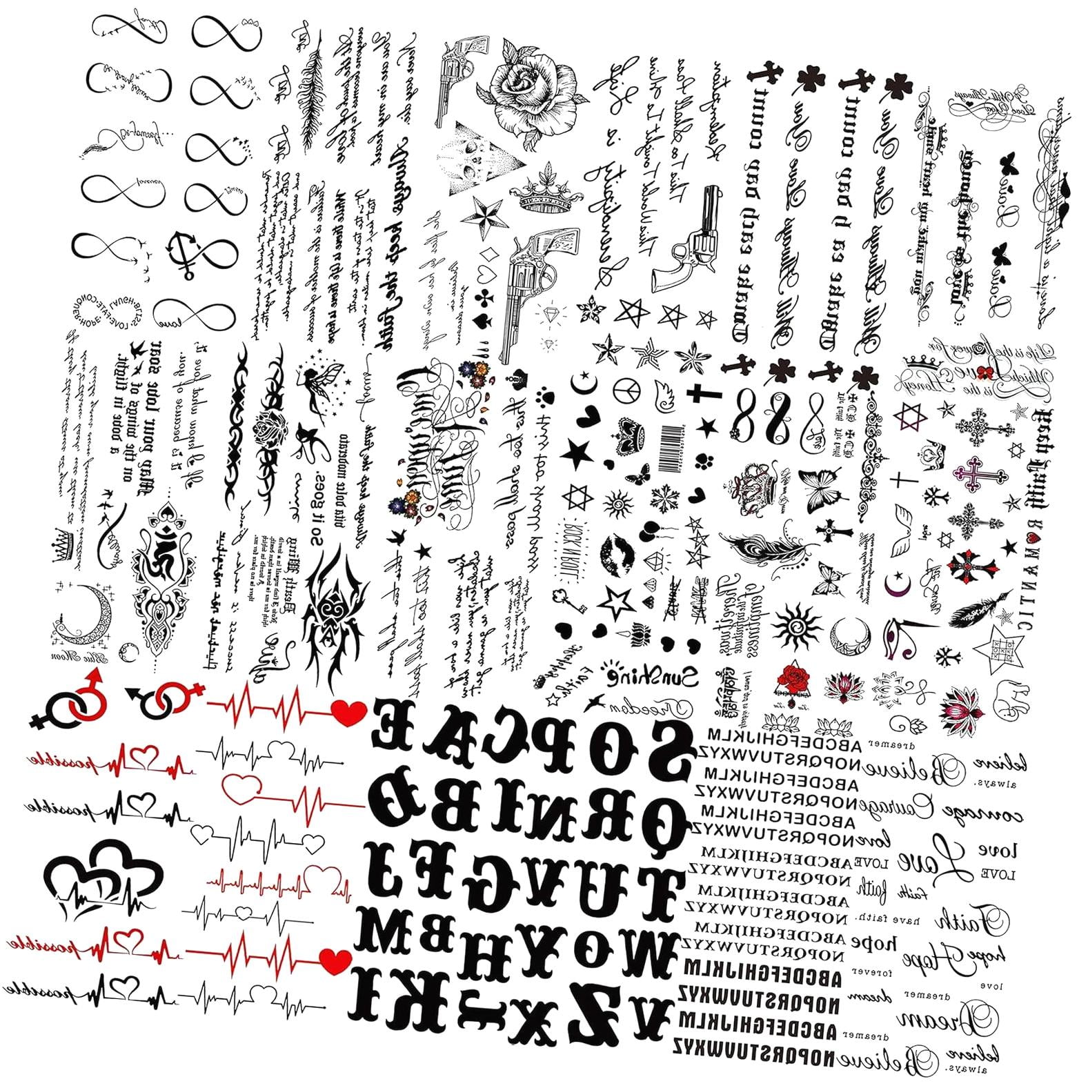 Myst Design 18 Sheets Inspired Quotes For Women Long Lasting Letter ...