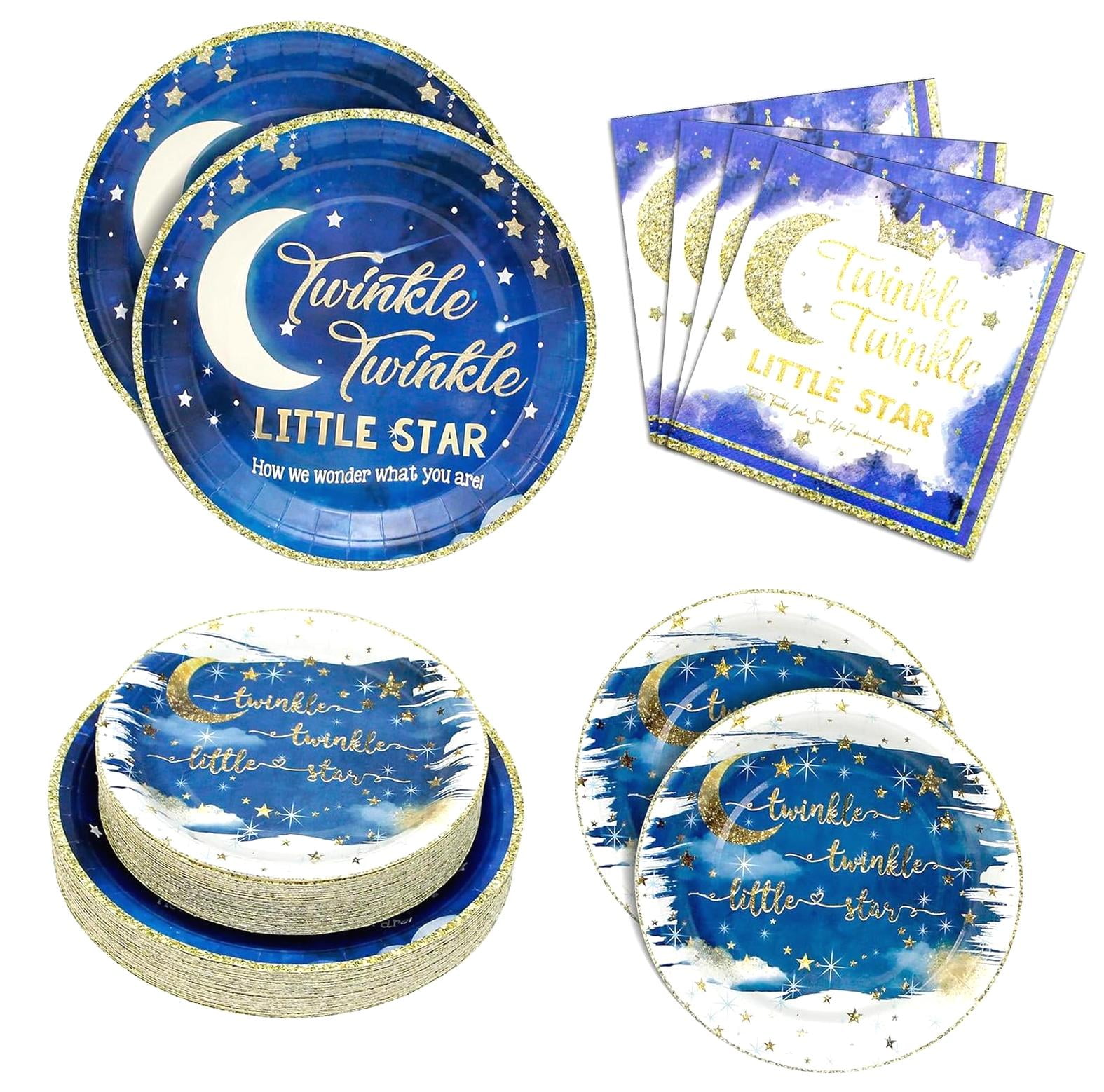 Myst Design 180PCS Little Star Party Supplies for 60 Guests, Star ...