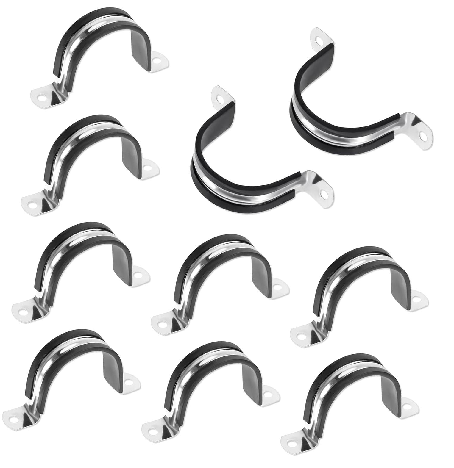 Myst Design 2 Inch 2 Hole Strap Clamp Set of 10, U Bracket Conduit ...