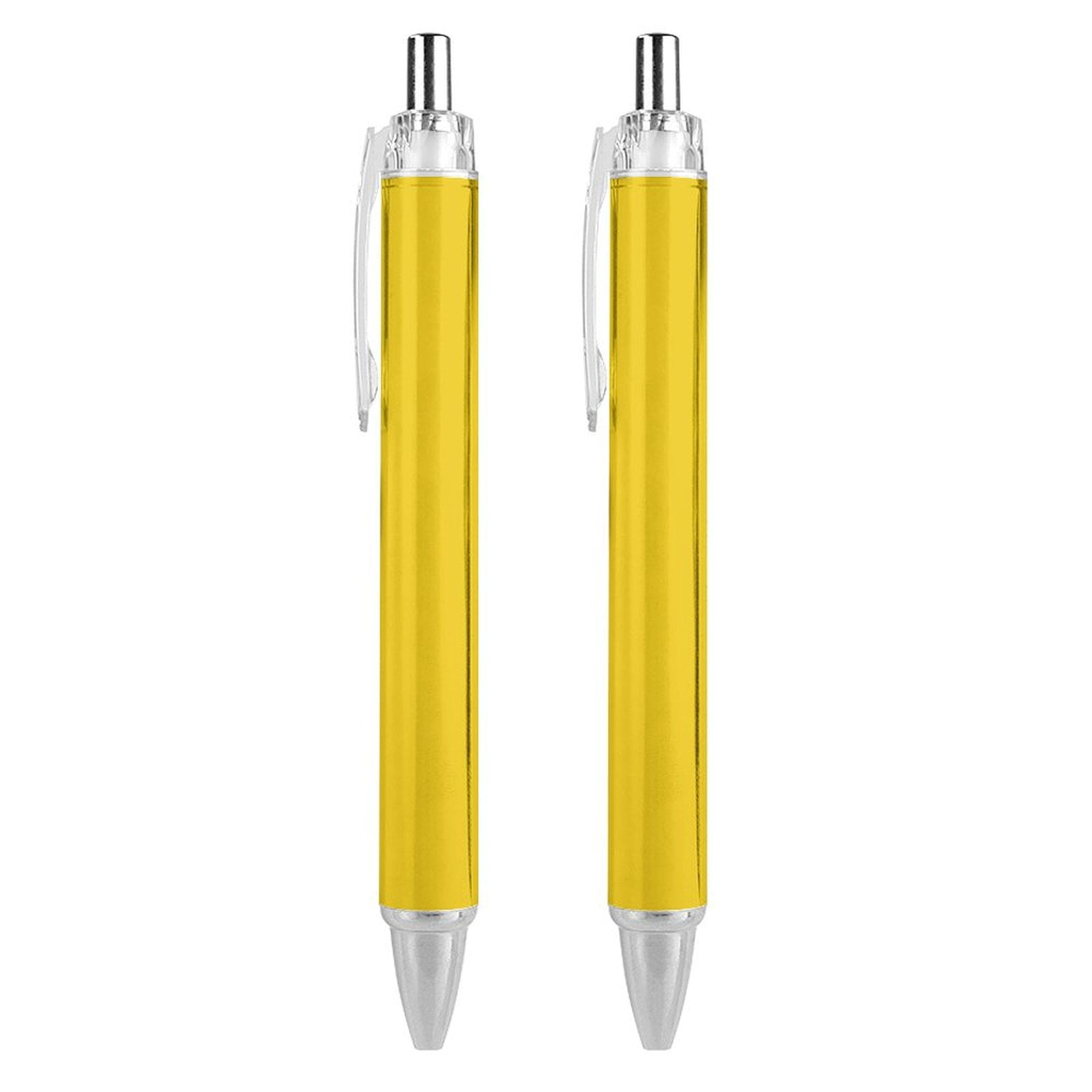Myst Design 2 PCS Ballpoint Pen Black Ink Ball Pen, Gray-yellow Solid ...