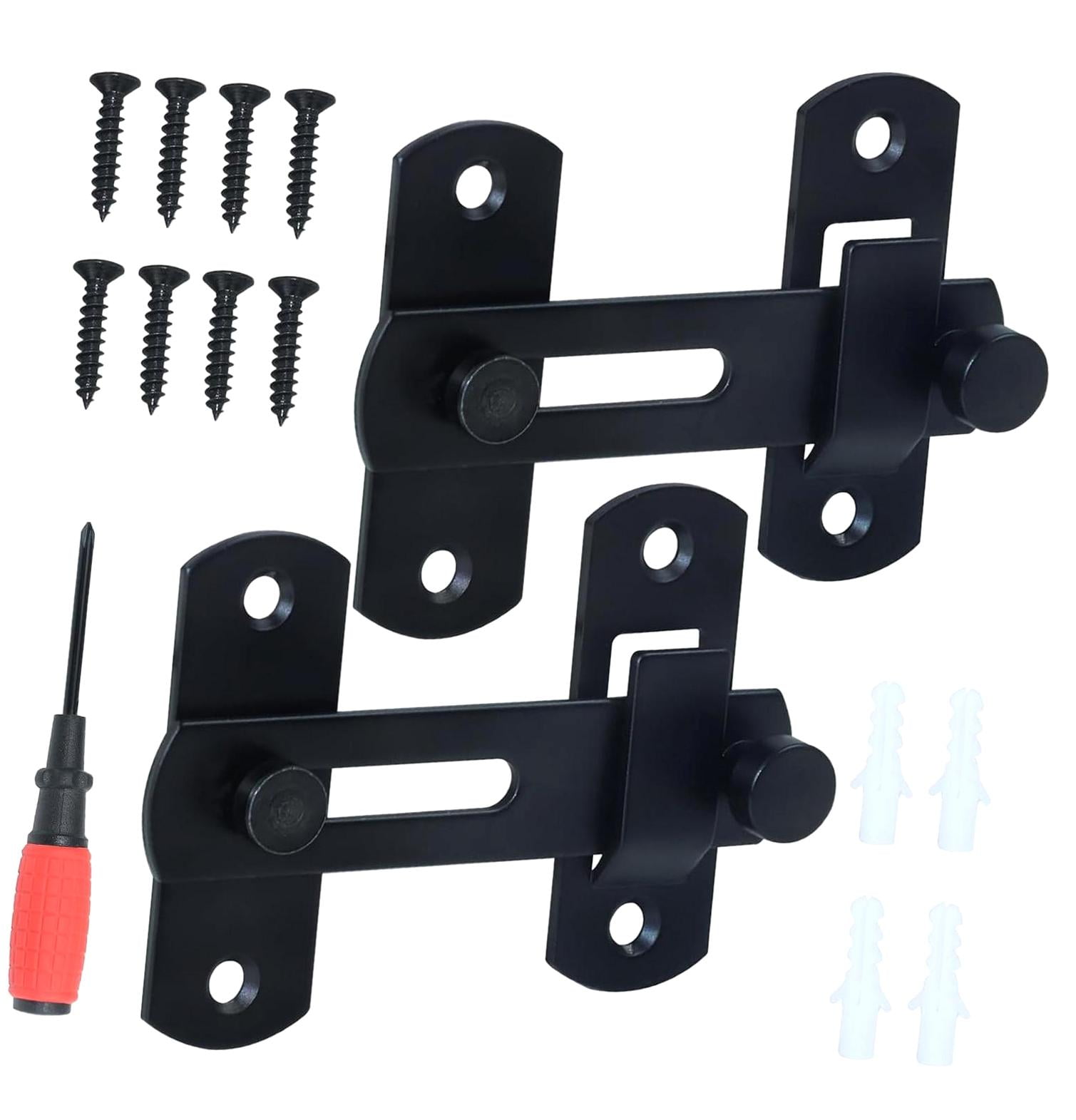 Myst Design 2 Pack 180 Degree Flip Barn Door Lock for Barn Door ...