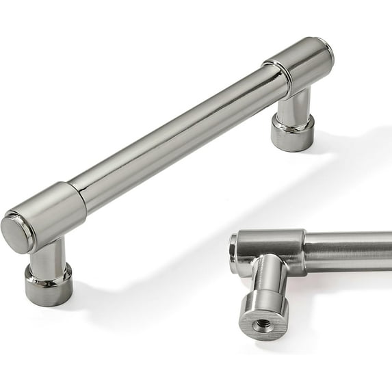 Myst Design 2 Pack Brushed Satin Nickel Cabinet 3 3/4" (96mm) Cabinet ...