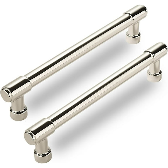 Myst Design 2 Pack Polished Nickel Cabinet Pulls,4 Inch(102mm) Hole ...