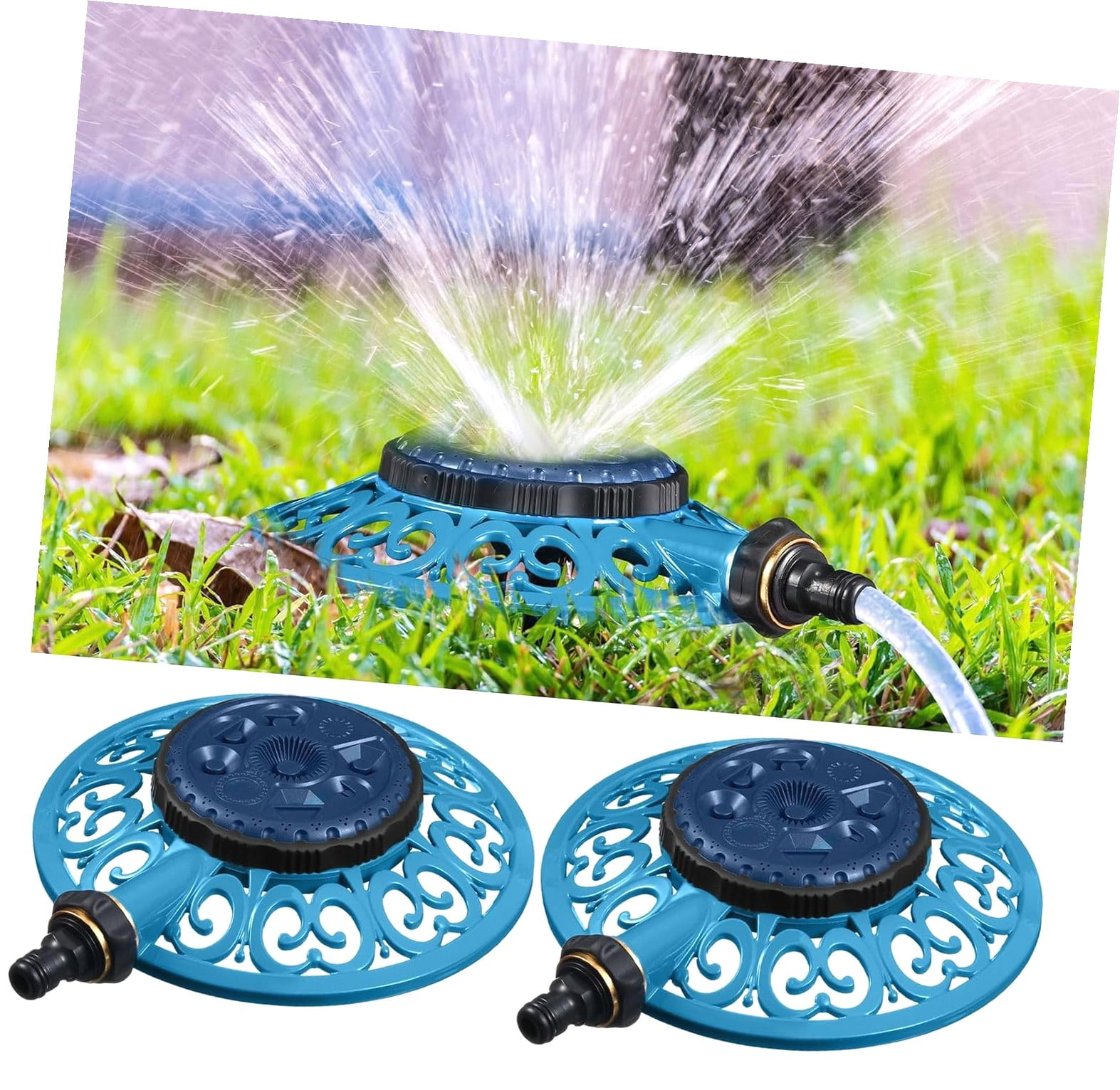 Myst Design 2 Pcs Lawn with Metal Base - 8 Pattern Stationary for ...