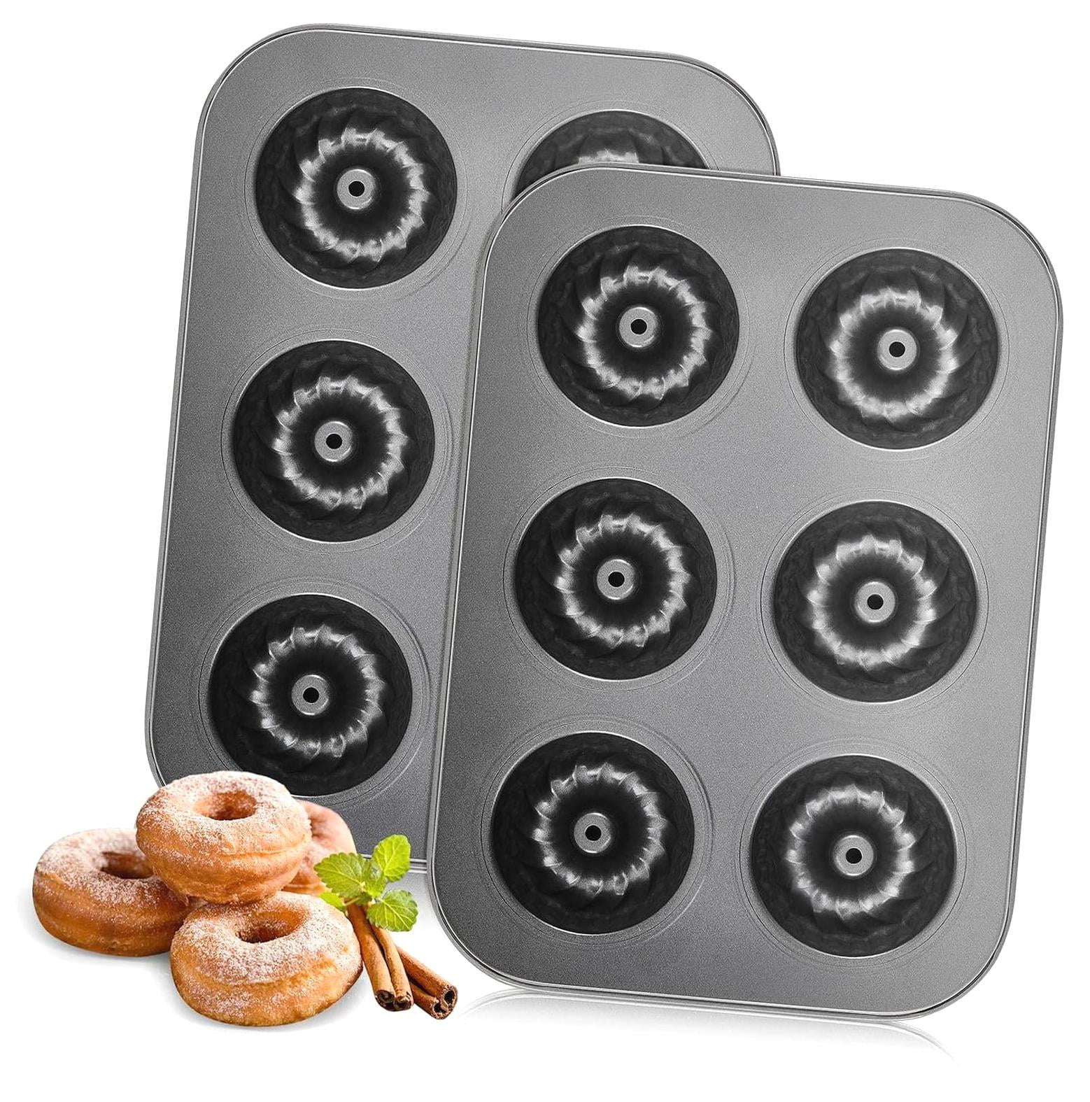 Myst Design 2 Pcs Mini Fluted Tube Cake Pan Mini Cake Pans for Baking ...