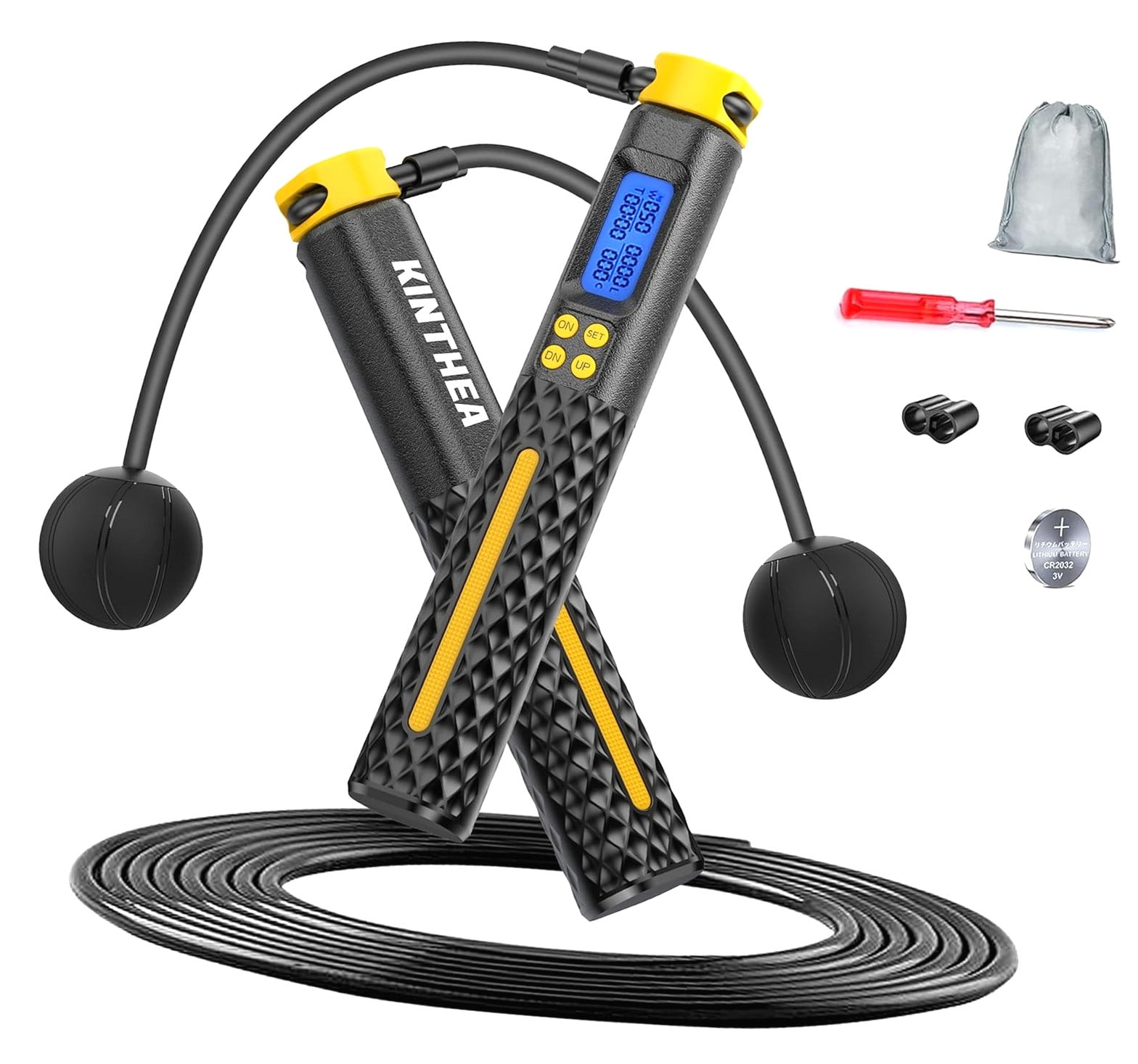 Myst Design 2 in 1 Smart Jump Rope with App and Display, Cordless ...