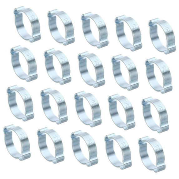 Myst Design 20 Pack 23-27mm Double Ear Hose Clamps, Galvanized Steel ...