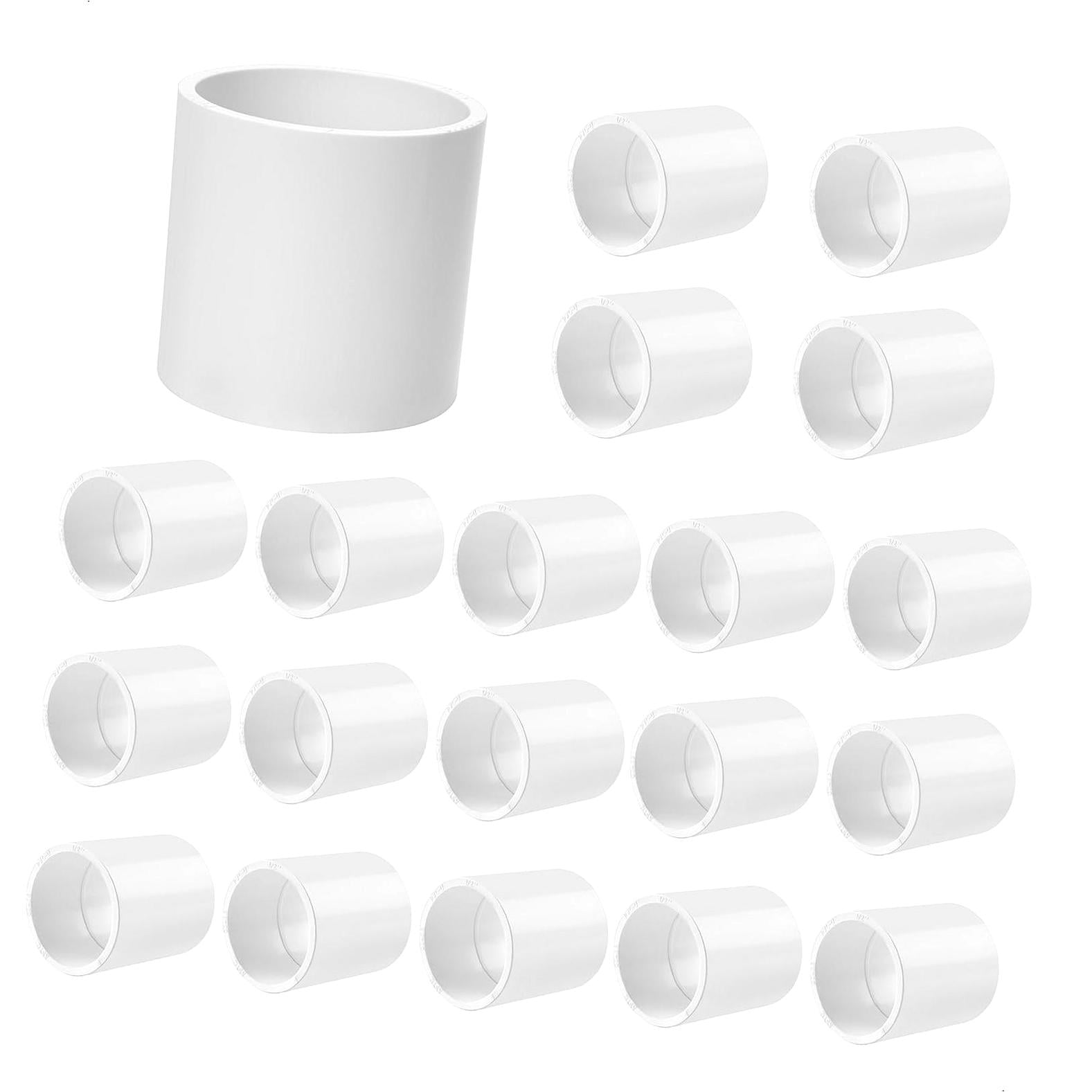 Myst Design 20-Piece 1/2-Inch SCH40 PVC Pipe Coupling Set, UPVC ...