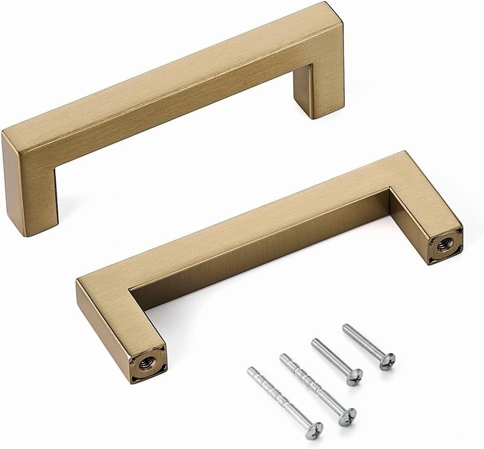Myst Design 20-Piece Kitchen Cabinet Handles Set, 3 3/4 Inch Square ...