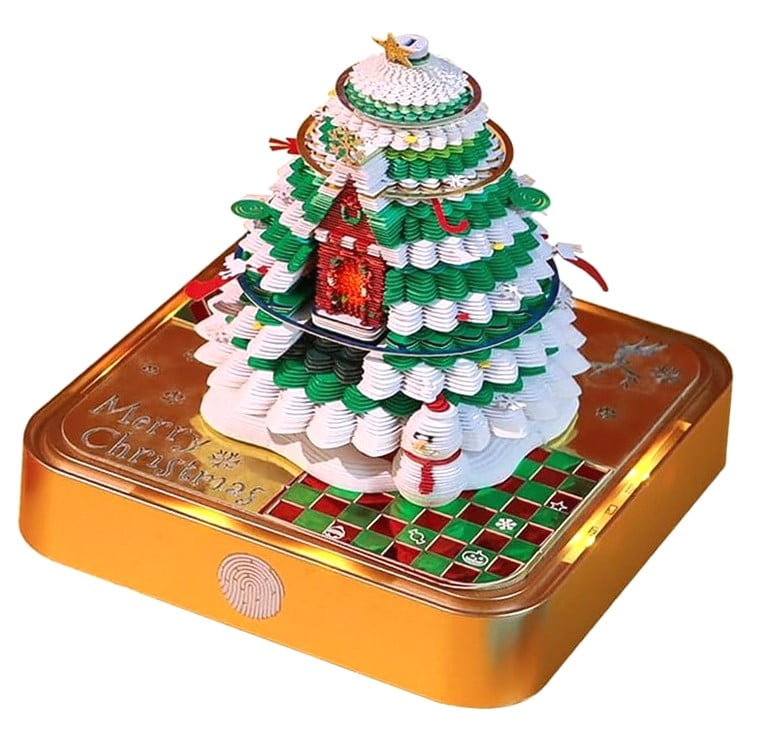 Myst Design 2026 3D Christmas Tree Weekly Calendar: Festive Desk ...