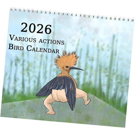 Myst Design 2026 Wall Calendar Birds Wall Calendar 2026, 9.8" 14.5 ...