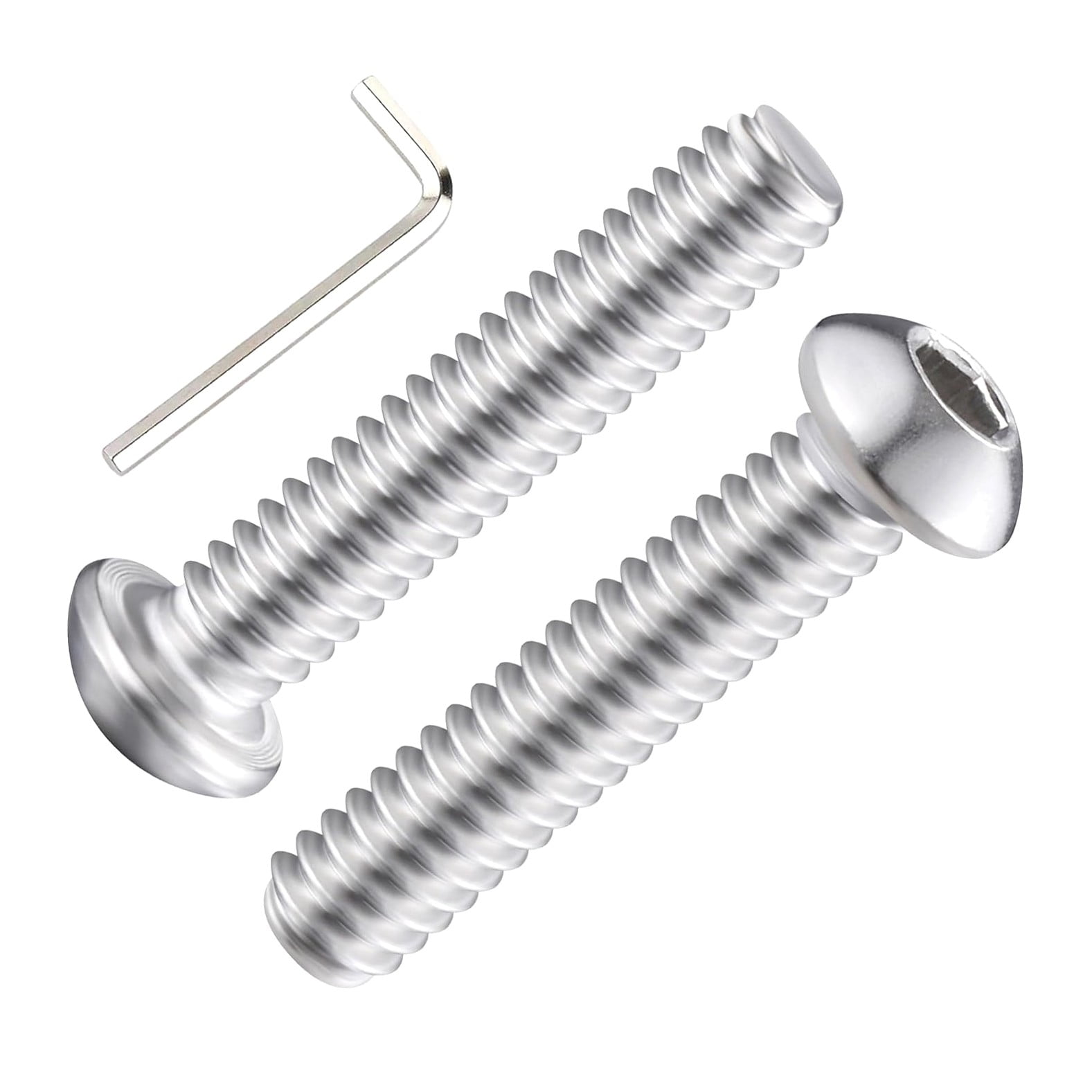 Myst Design (20Pcs) 3/8-16 * 1-1/2 Button Cap Bolts Screws, 304 Steel ...