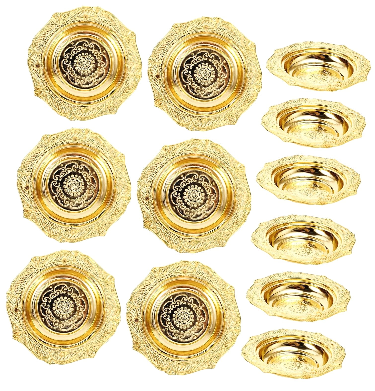 Myst Design 24 Pieces Small Tray and Plates Decor, Food Tray Plates for ...