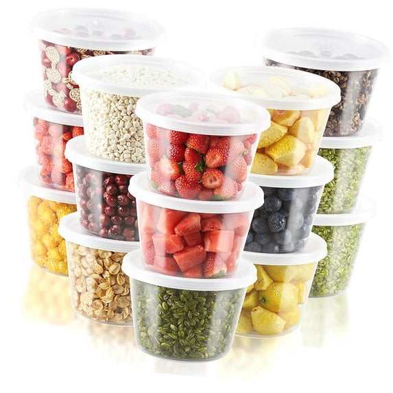 Myst Design 24 Set Containers with , 16 oz Plastic Containers ...