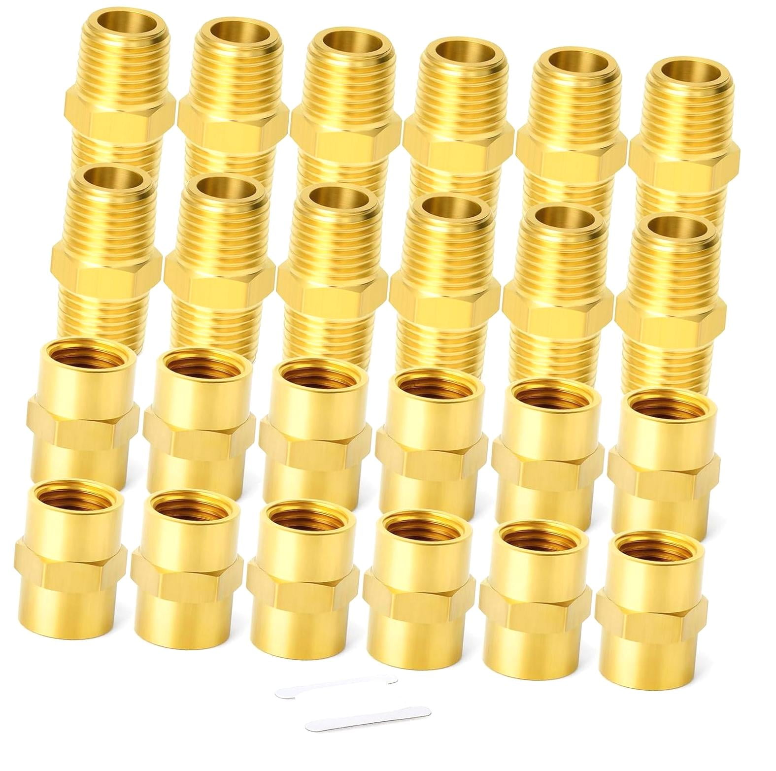 Myst Design 24PCS Pipe Connectors, Hexagonal Nipple and Hexagonal ...
