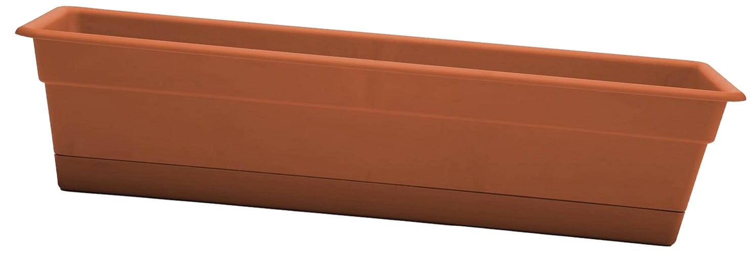 Myst Design 24in Dura Cotta Window Box Terra Cotta DCBT24-46 - Walmart.com