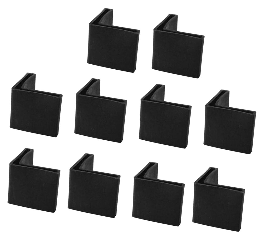 Myst Design 25mm x 25mm Angle Iron Foot L Shaped Rubber Furniture Leg ...
