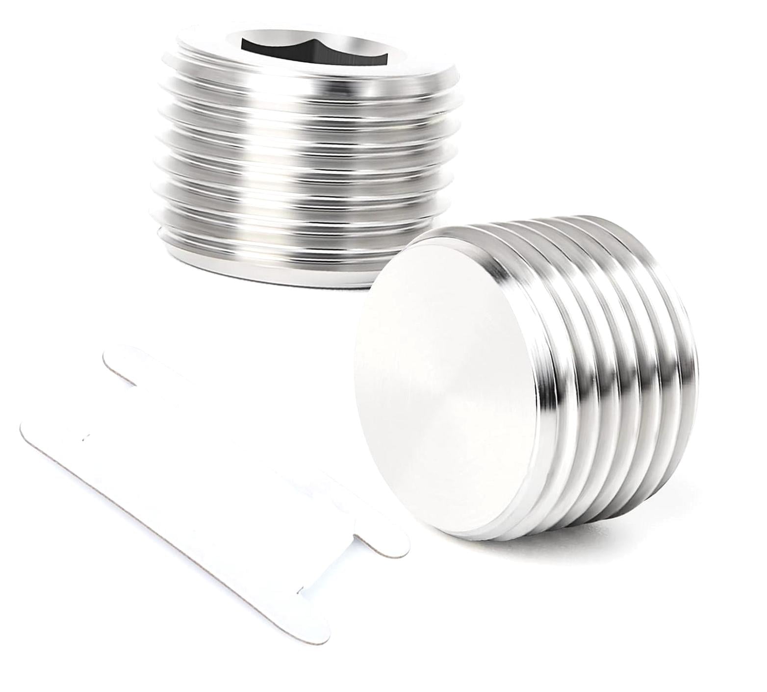 Myst Design 2PCS 304 Steel Internal Hex Thread Socket Pipe Plug Fitting ...