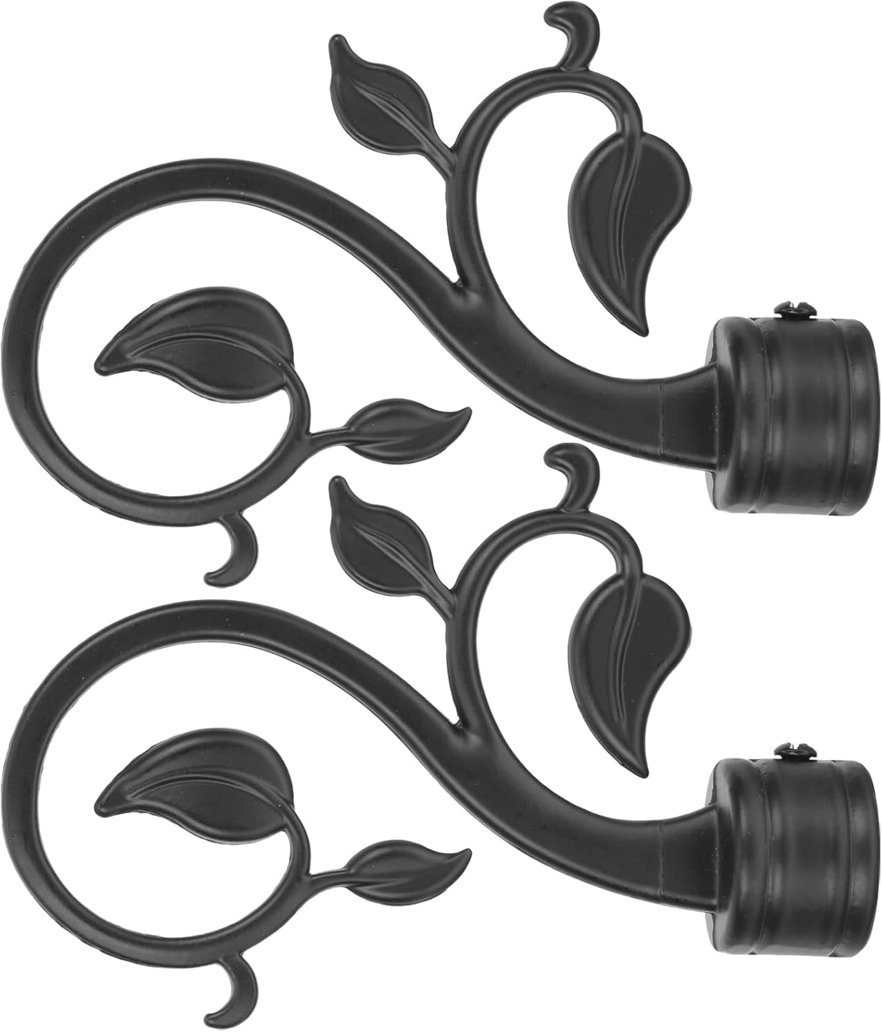 Myst Design 2pcs Curtain Rod Curtain Pole Finials Standard Rods Style ...