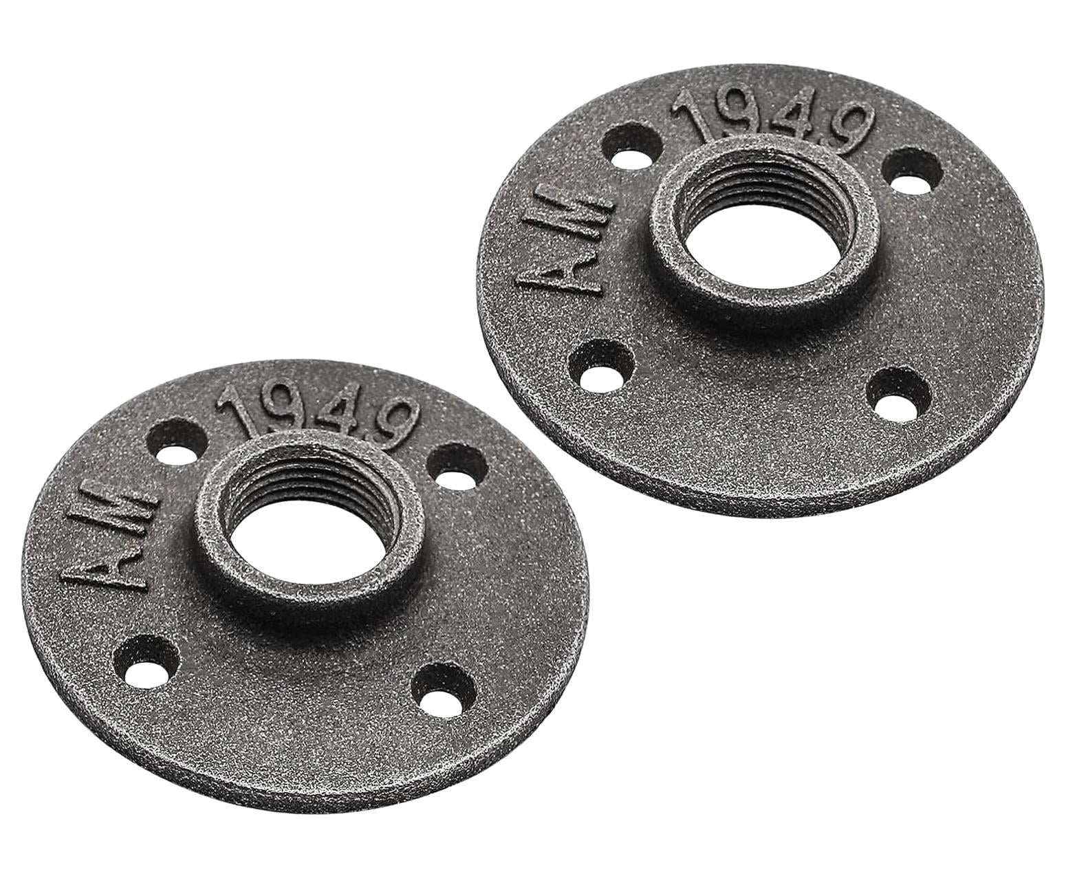 Myst Design 3/4" Floor Flange - Expert 10 Pack Malleable Cast Iron Pipe ...