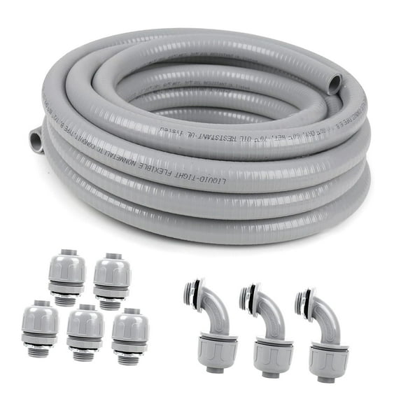 Myst Design 3/4inch 50ft Liquid-Tight Conduit and Connector Kit ...
