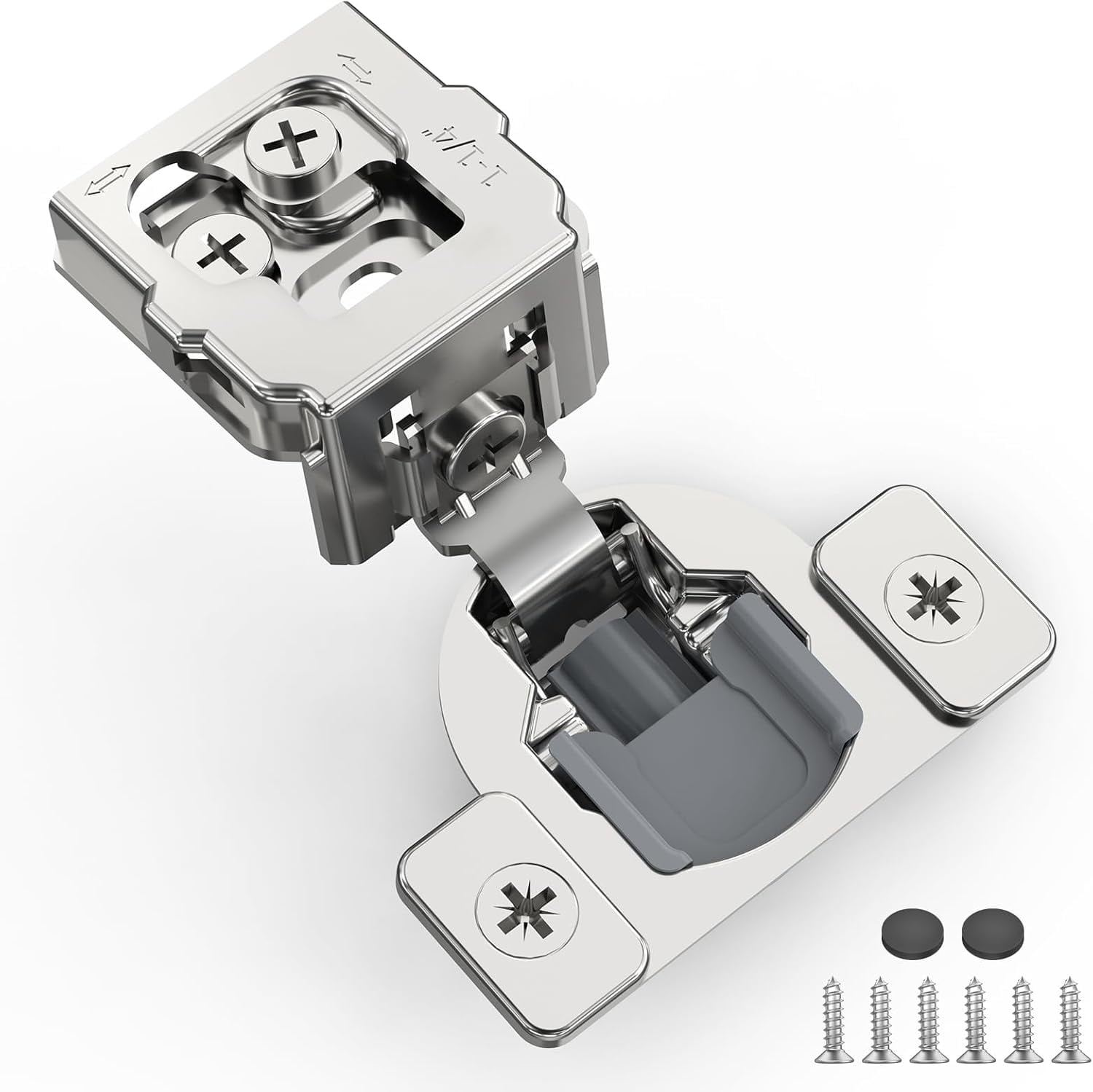 Myst Design 30 Pack 1 1/4" Overlay 3D Soft Close Hinges for Face Frame ...