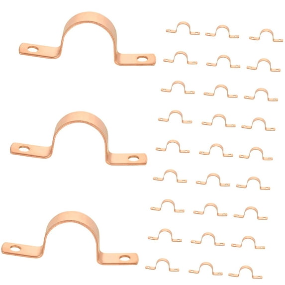 Myst Design 30-Pack Copper Fittings, 3/4-Inch Copper Tube Strap, Dual ...