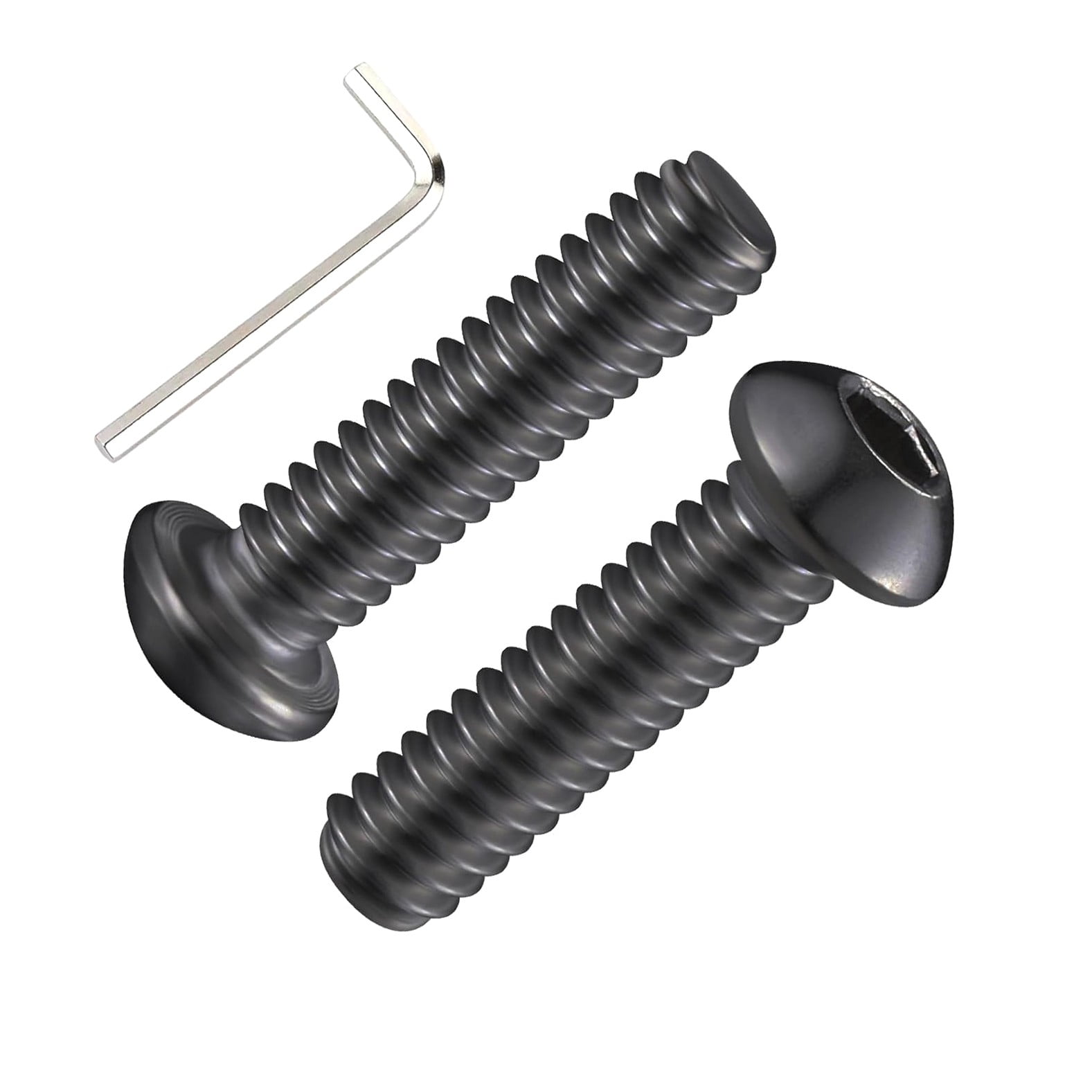 Myst Design (30 Pieces) 5/16-18 1 Inch Button Cap Screws, 304 Steel ...