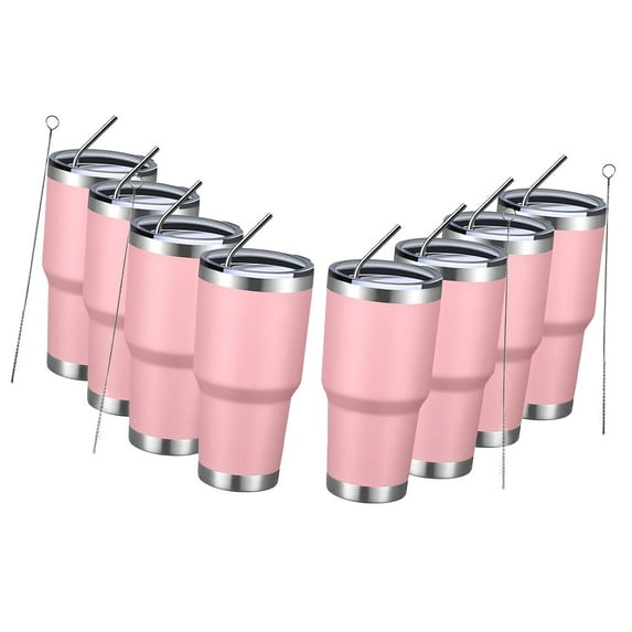 Myst Design 30oz Insulated Tumbler With Lid and Straws, Steel Double ...